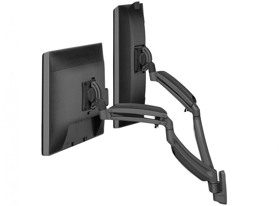 Dynamic 2L Wall Mount (Dual POS Terminals or Tablets) - TabletKiosk