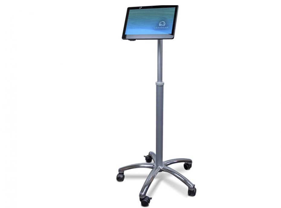 Mounting Pole on Wheels - TabletKiosk